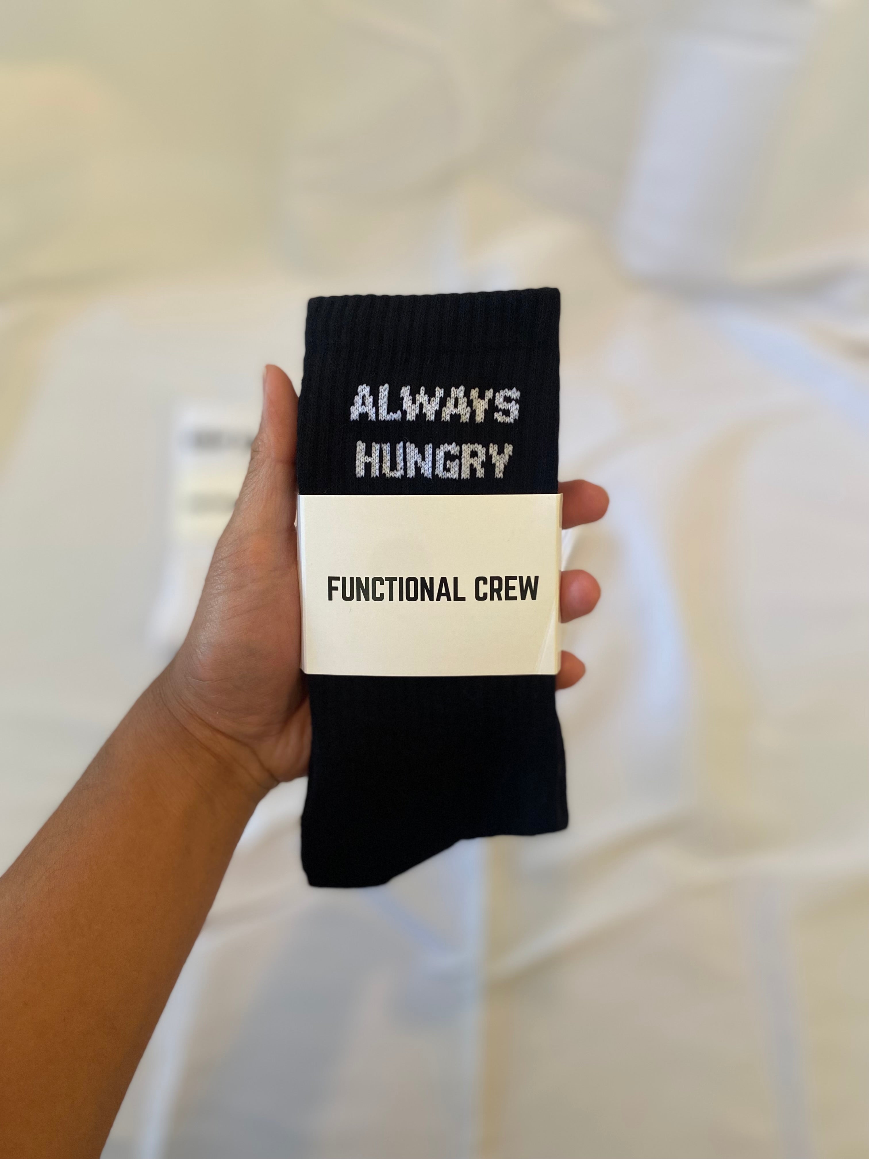 Always Hungry Crew Socks – Functional Crew