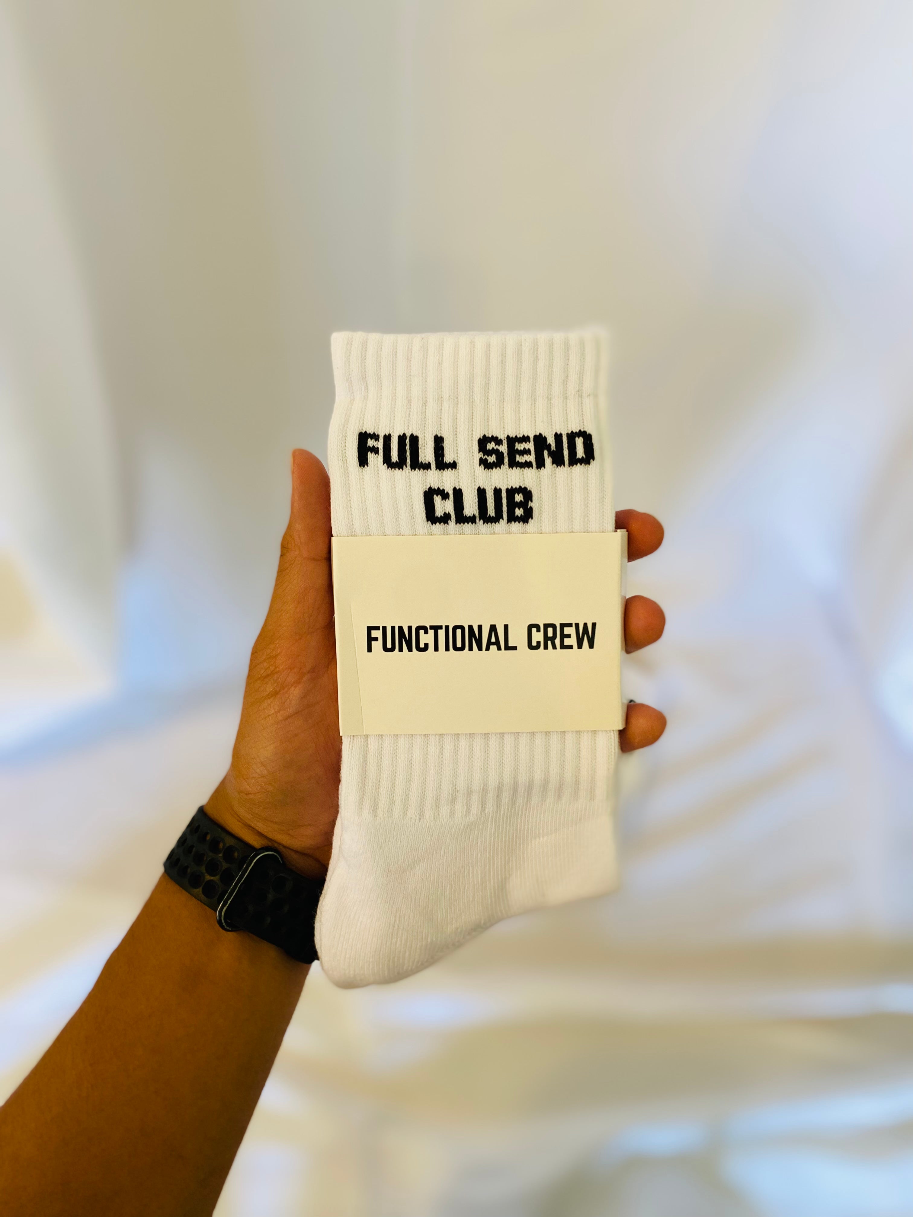 Full Send Club Crew Socks – Functional Crew